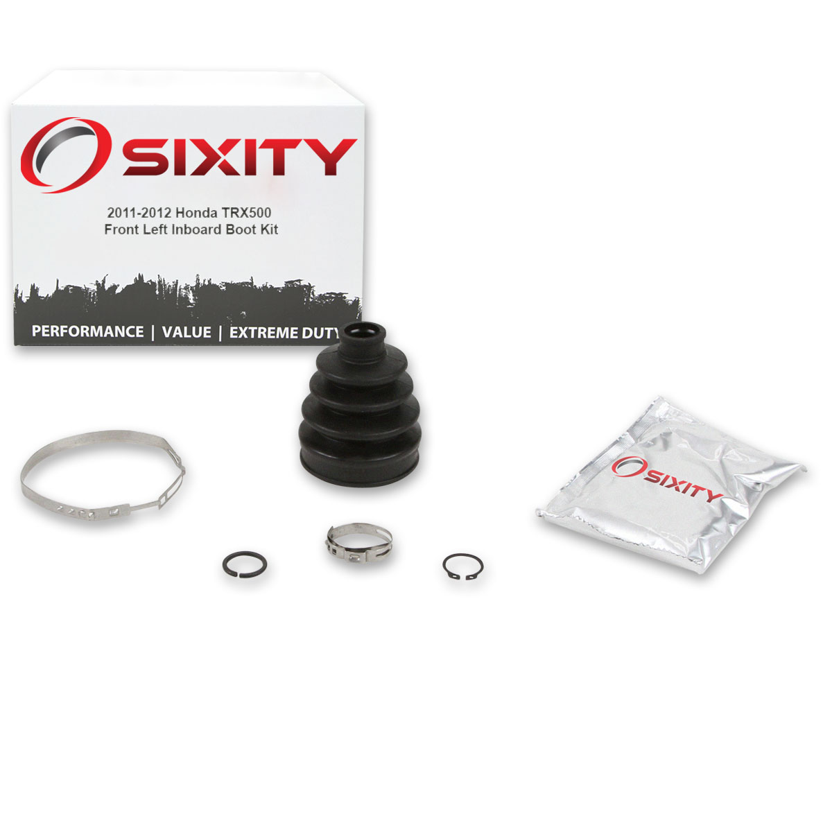 2011-2012 Honda TRX500 4X4 Front Left Inner Axle CV Boot Kit ATV Joint ...